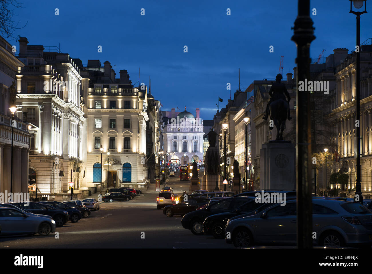 Waterloo place london night hi-res stock photography and images - Alamy