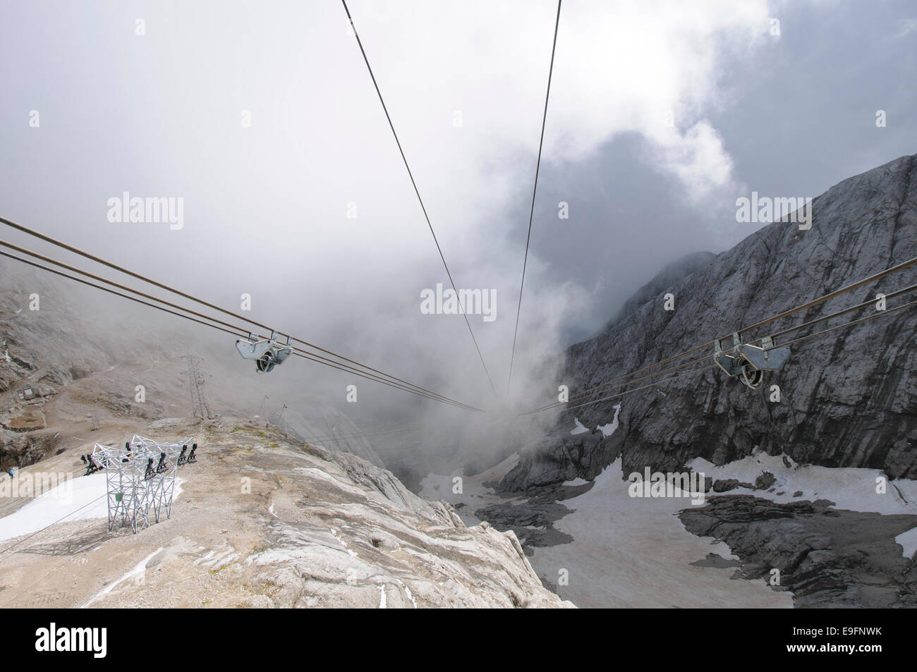 Mount Marmolada in northeastern Italy. The highest mountain of the ...