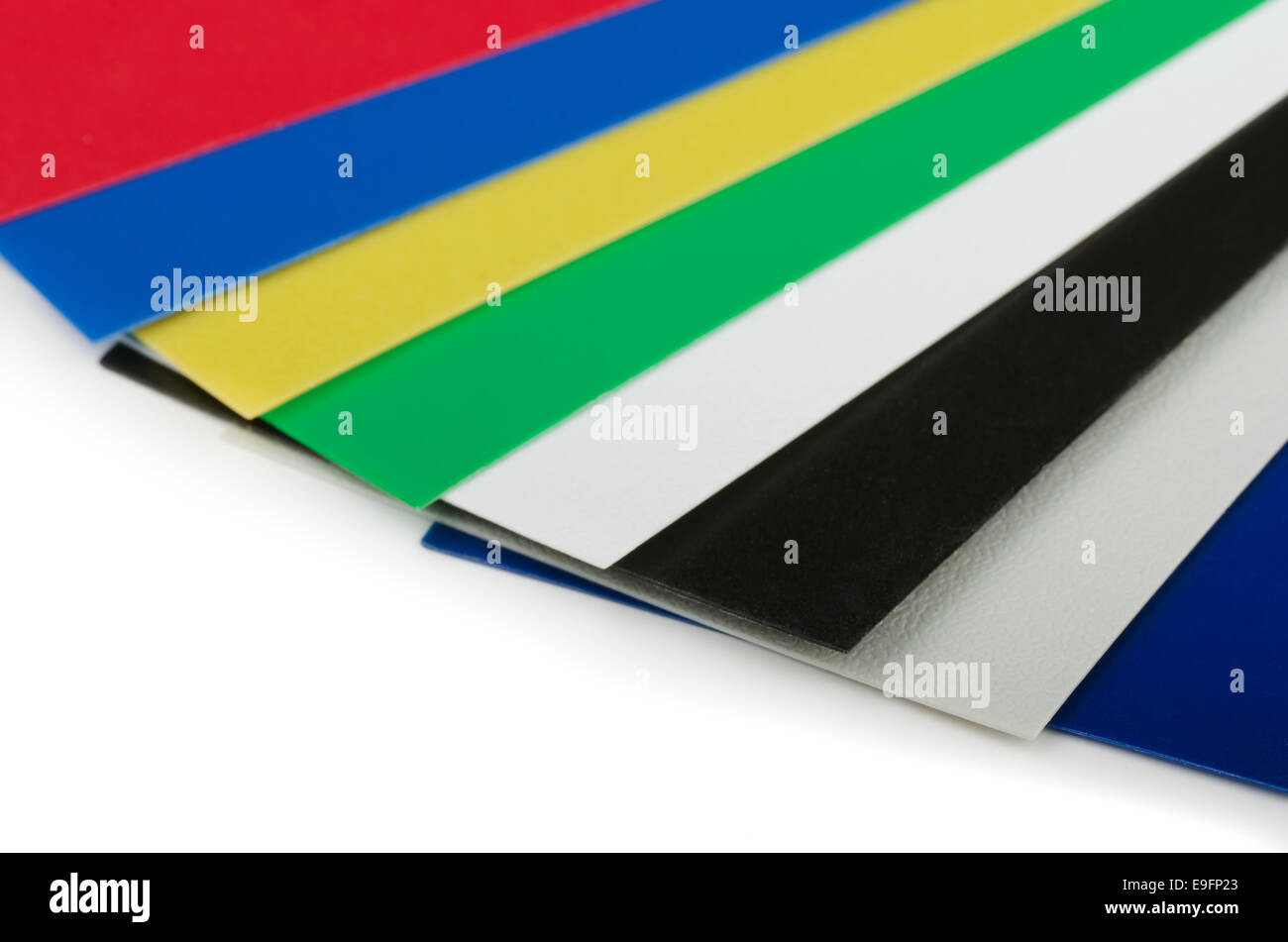 Plastic color swatch Stock Photo - Alamy