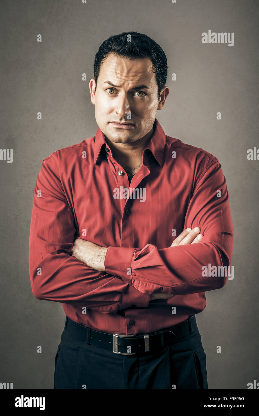 Black man in red hi-res stock photography and images - Alamy