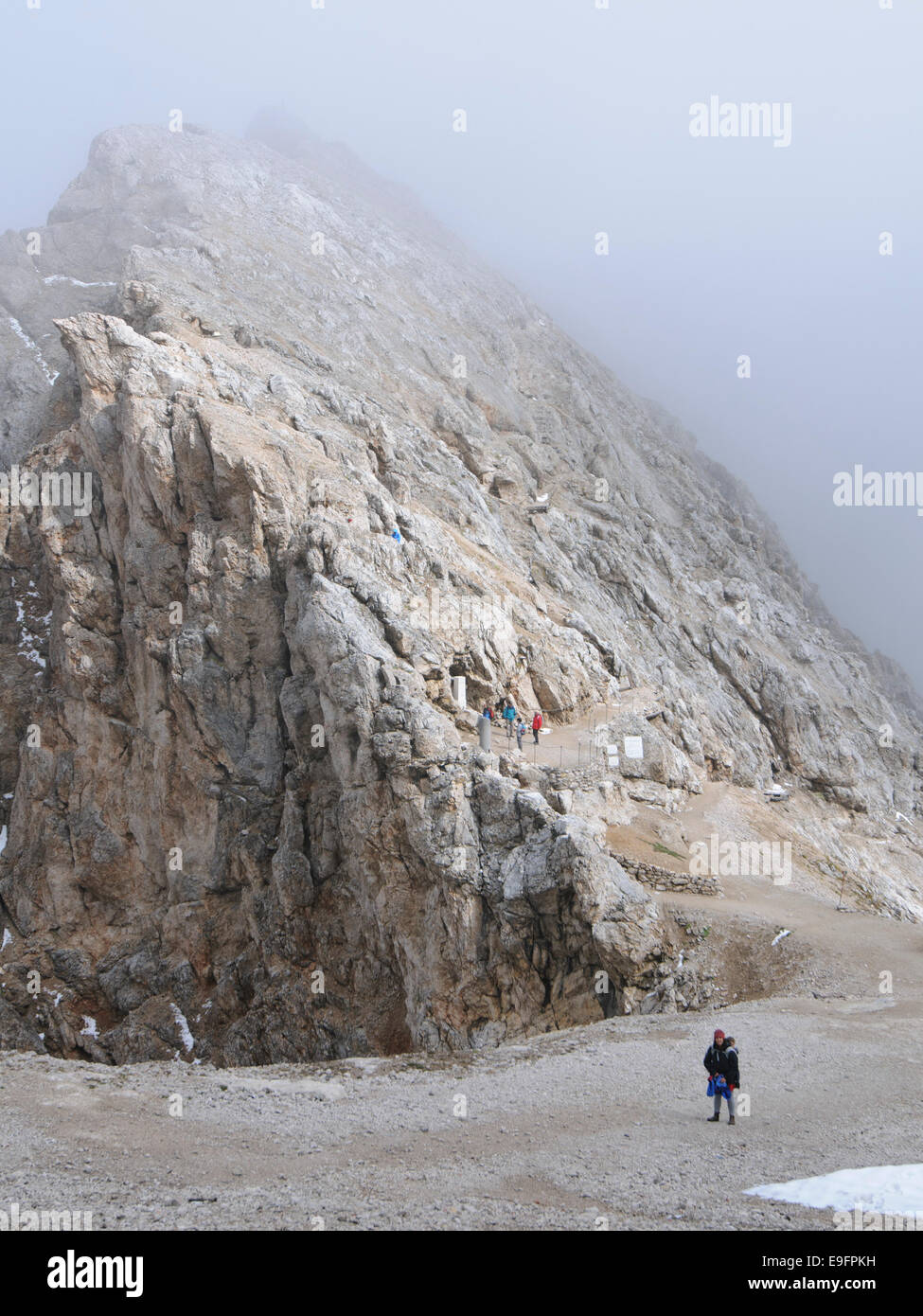 Mount Marmolada in northeastern Italy. The highest mountain of the ...