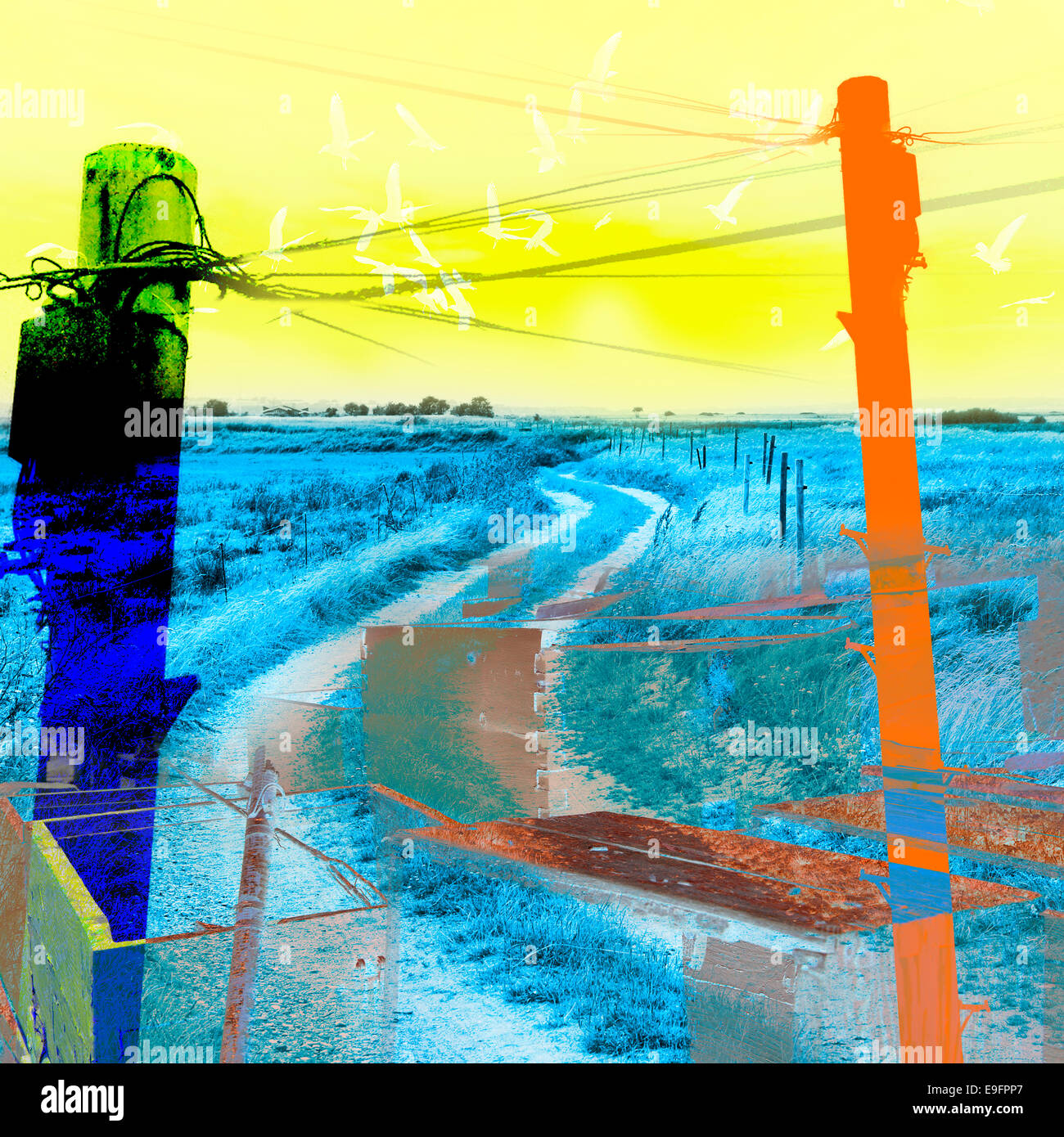 Abstract landscape artwork hi-res stock photography and images - Alamy