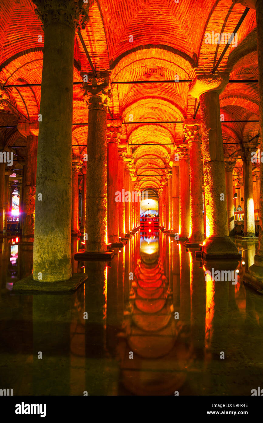 Basilica Cistern interior Stock Photo - Alamy