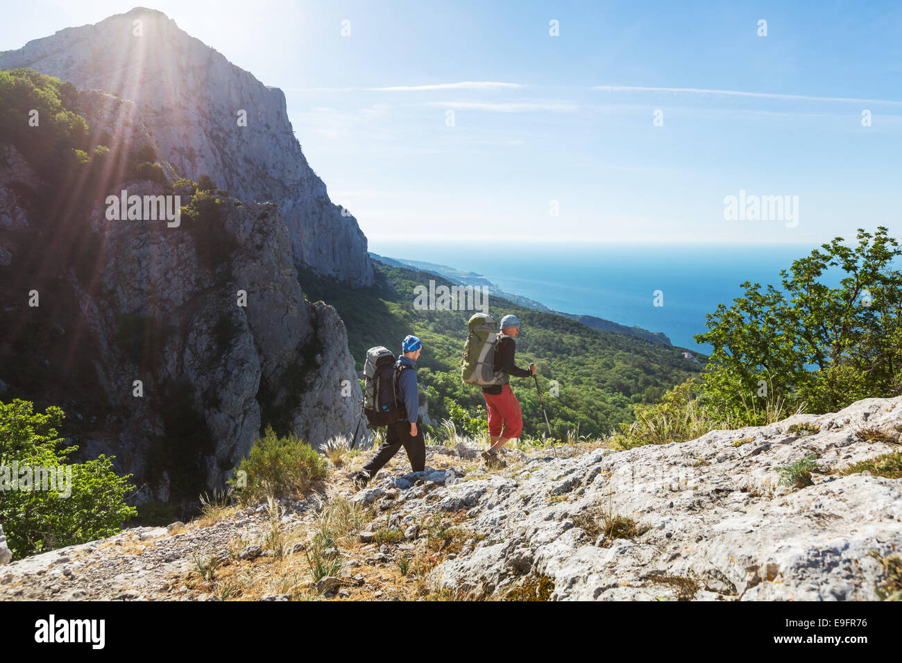 Hike in Crimea Stock Photo - Alamy