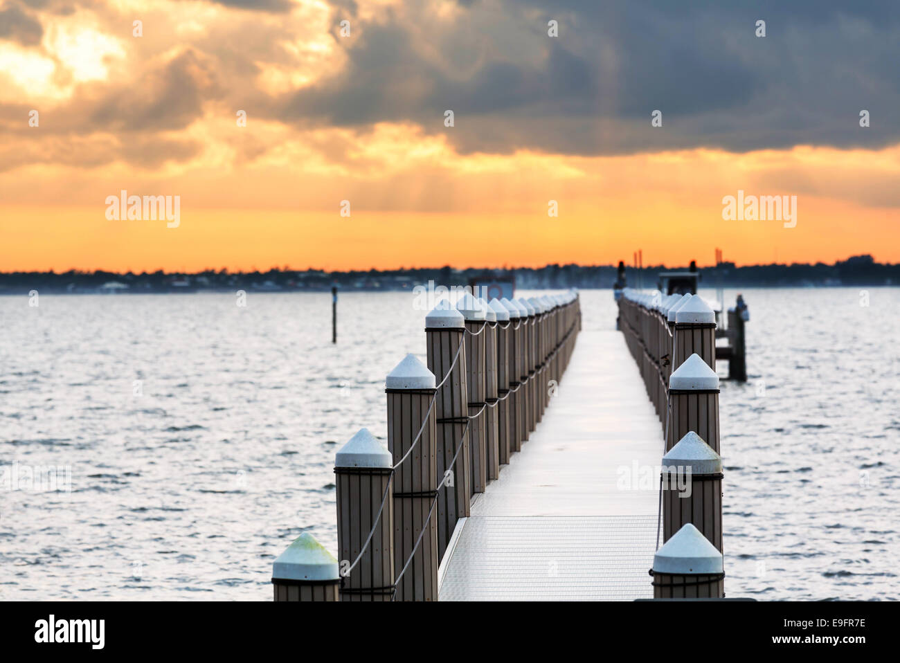 Boardwalk on beach Stock Photo - Alamy