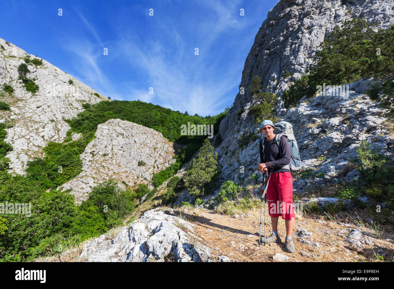 Hike in Crimea Stock Photo - Alamy