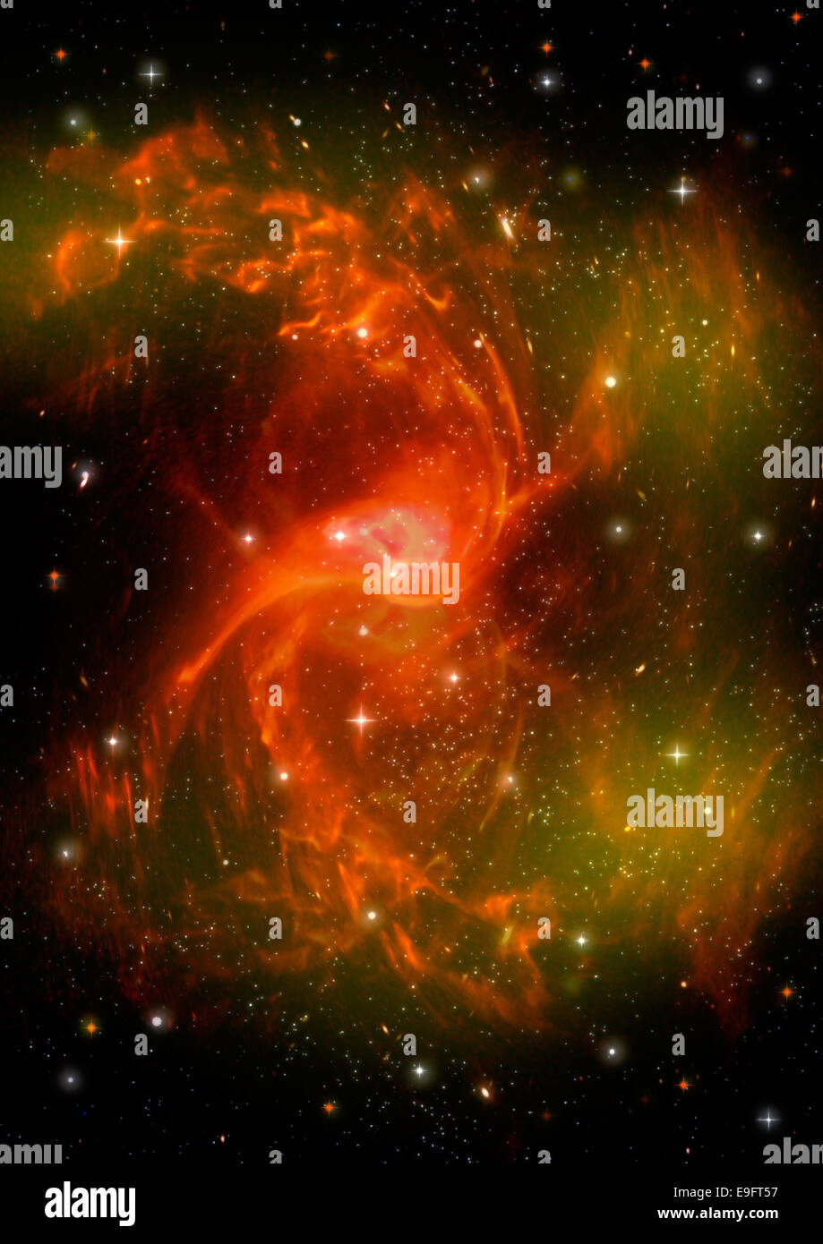 Far away spiral galaxy Stock Photo - Alamy