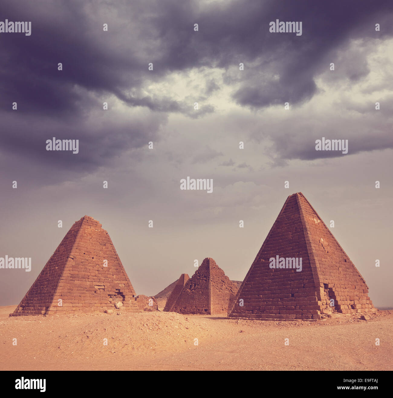 Pyramid in Sudan Stock Photo - Alamy