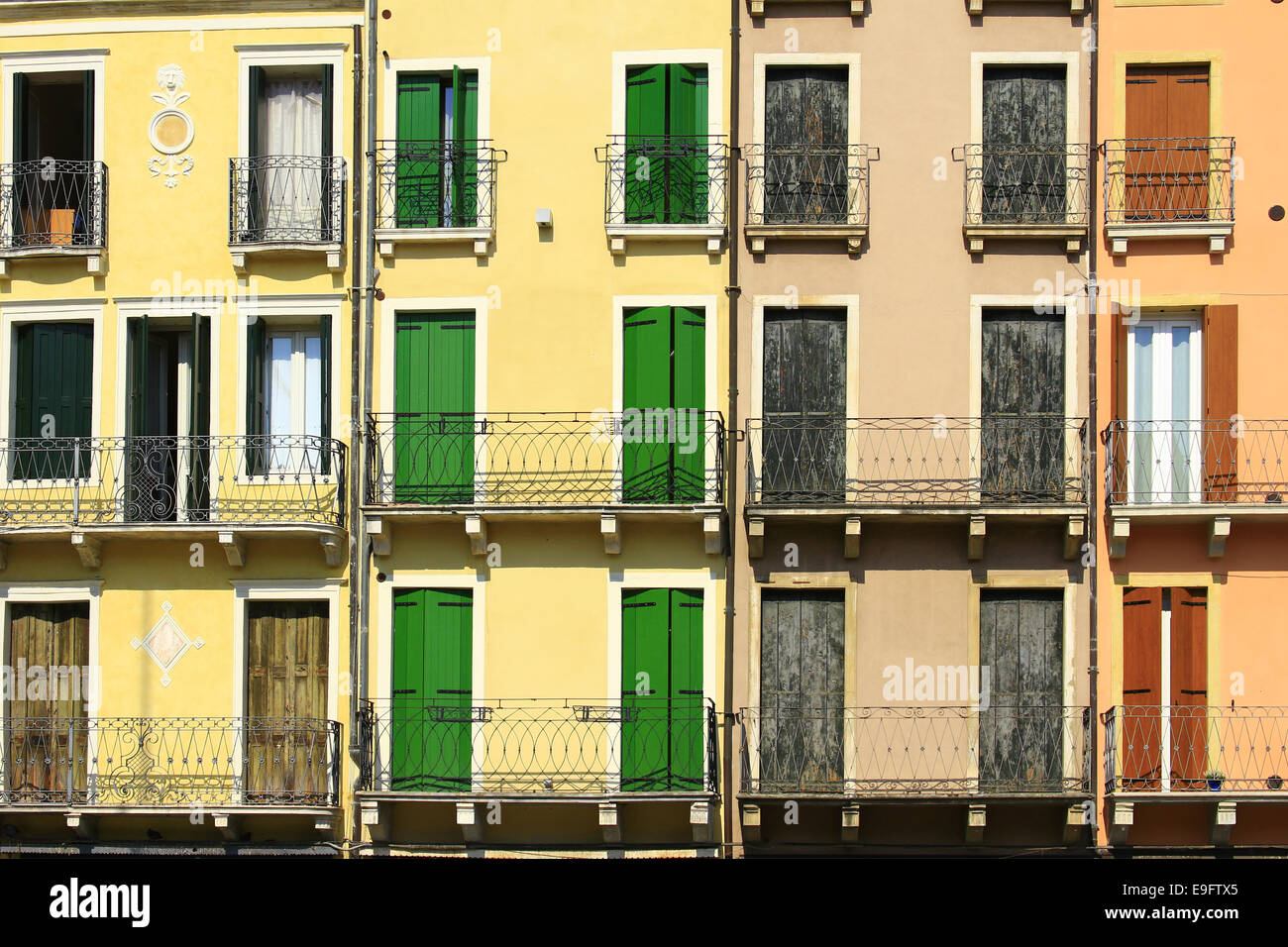 Typical Italian facades Stock Photo - Alamy