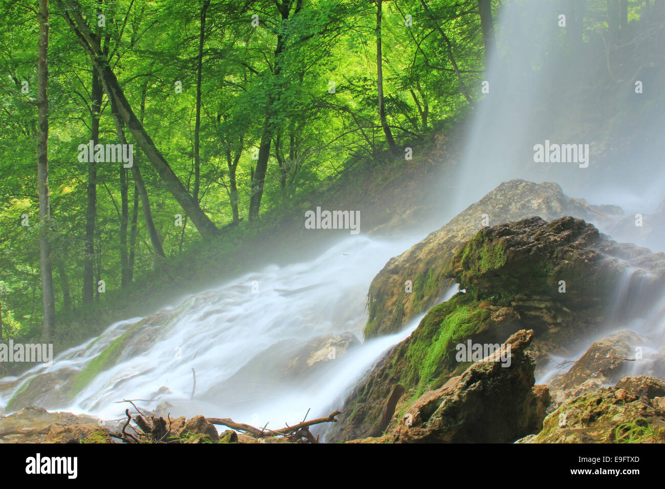 Waterfall of Bad Urach, Germany Stock Photo - Alamy