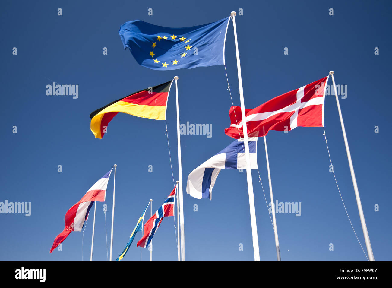 Finnish flag colours hi-res stock photography and images - Alamy