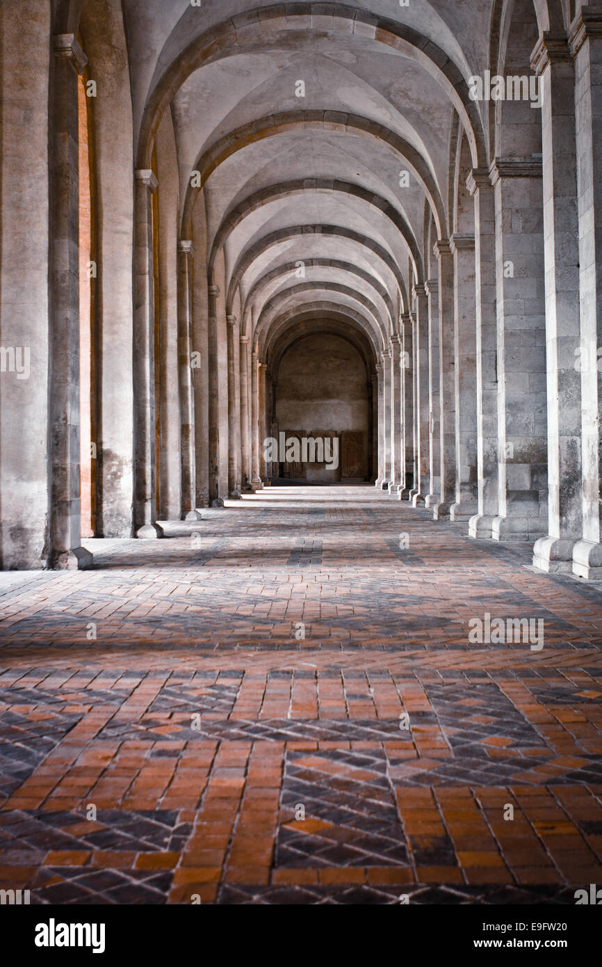 Architecture of a cloister Stock Photo - Alamy