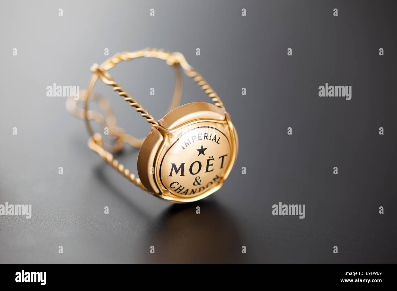 Tambov, Russian Federation - January 14, 2014 Moet & Chandon Champagne ...