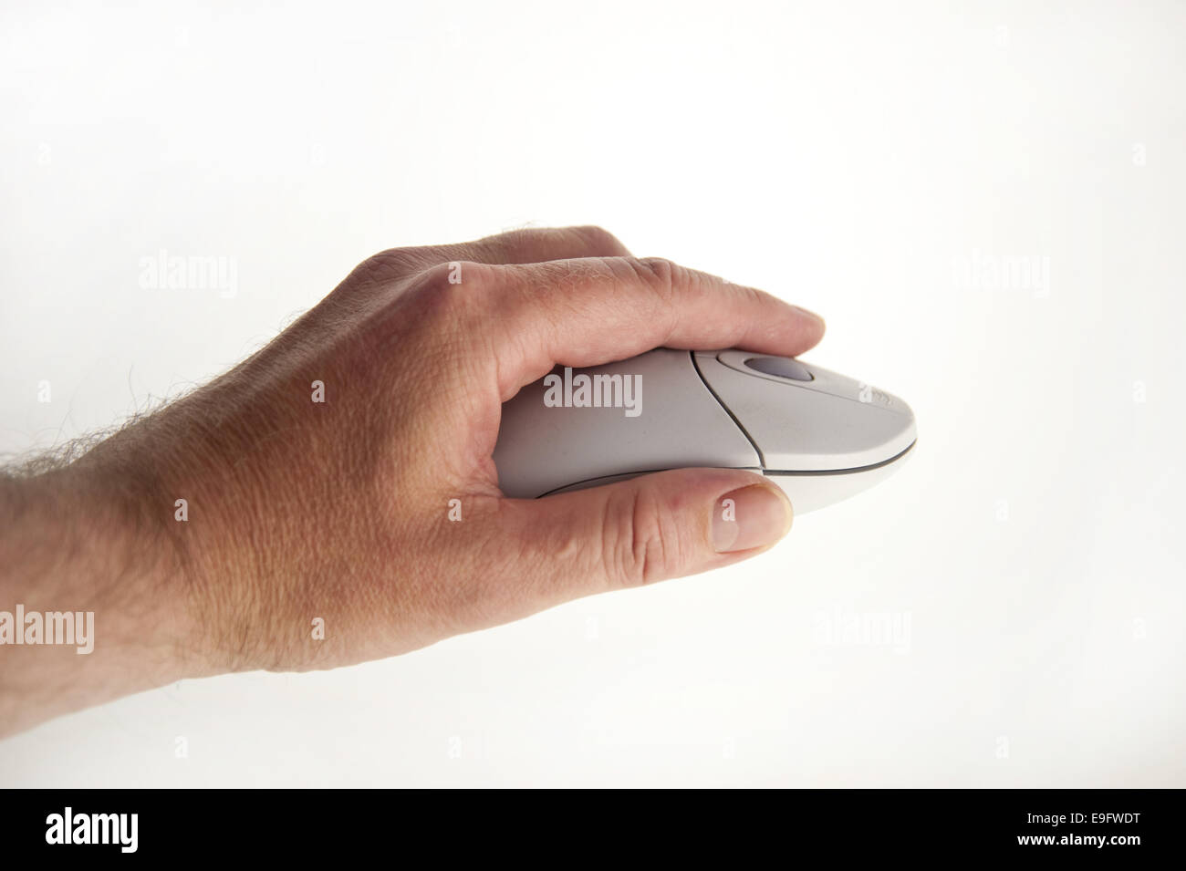 hand with mouse Stock Photo - Alamy