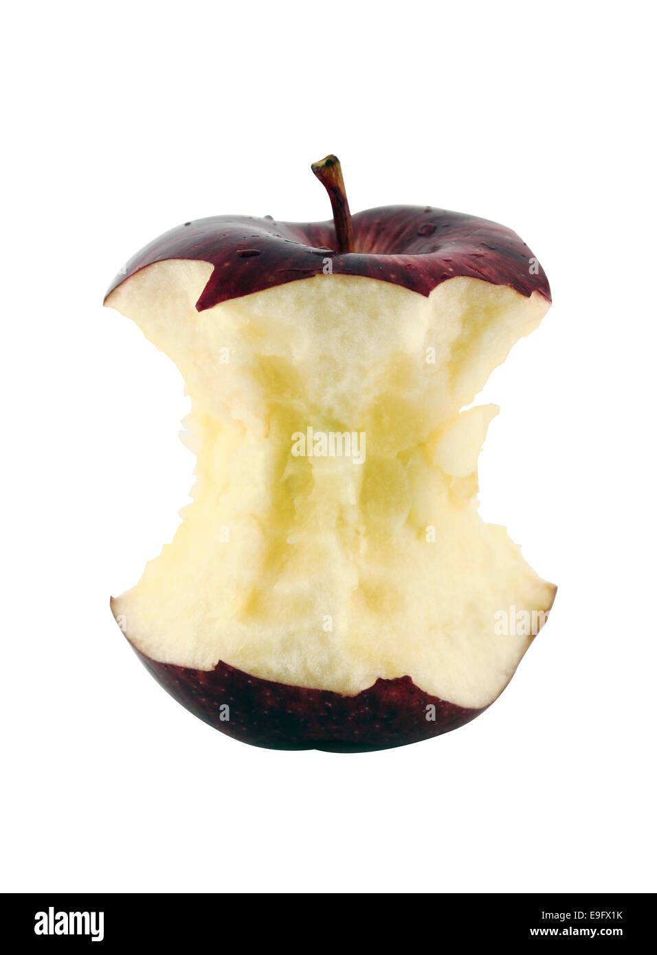 Red apple core Stock Photo - Alamy