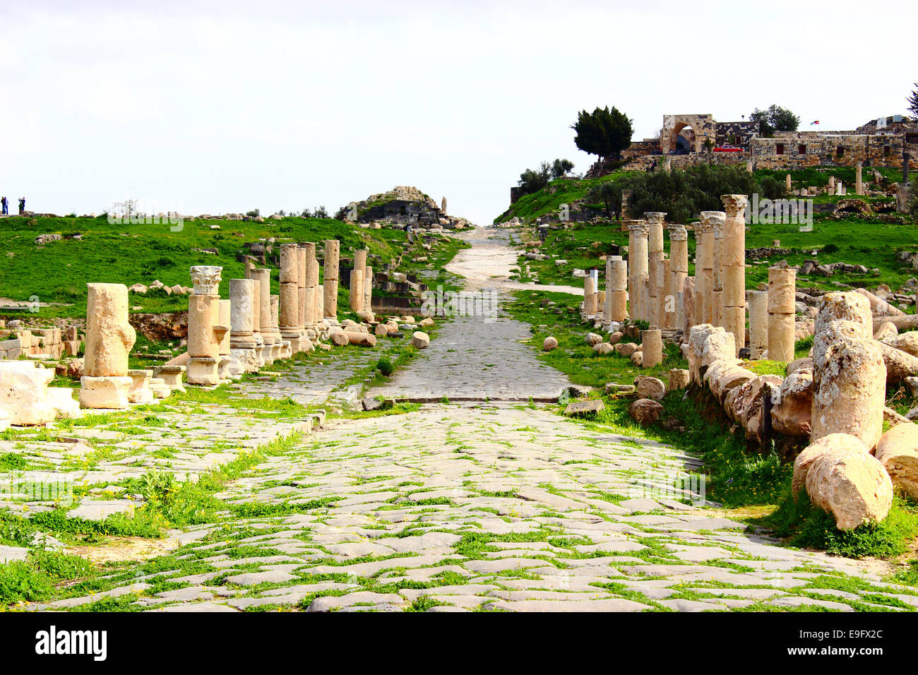Umm Qais City Stock Photo - Alamy