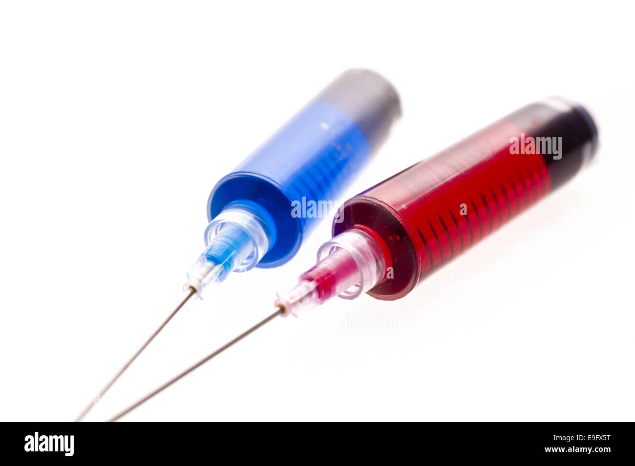 Syringe cannula blood Cut Out Stock Images & Pictures - Alamy