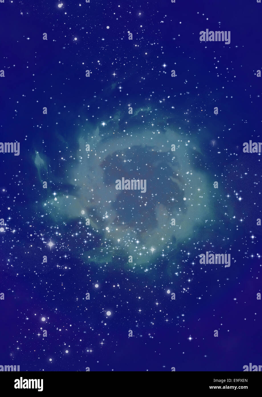 Star field in space and a nebulae Stock Photo - Alamy