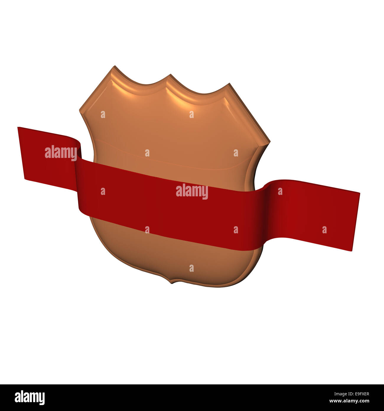 Three dimensional shield symbol isolated hi-res stock photography and ...