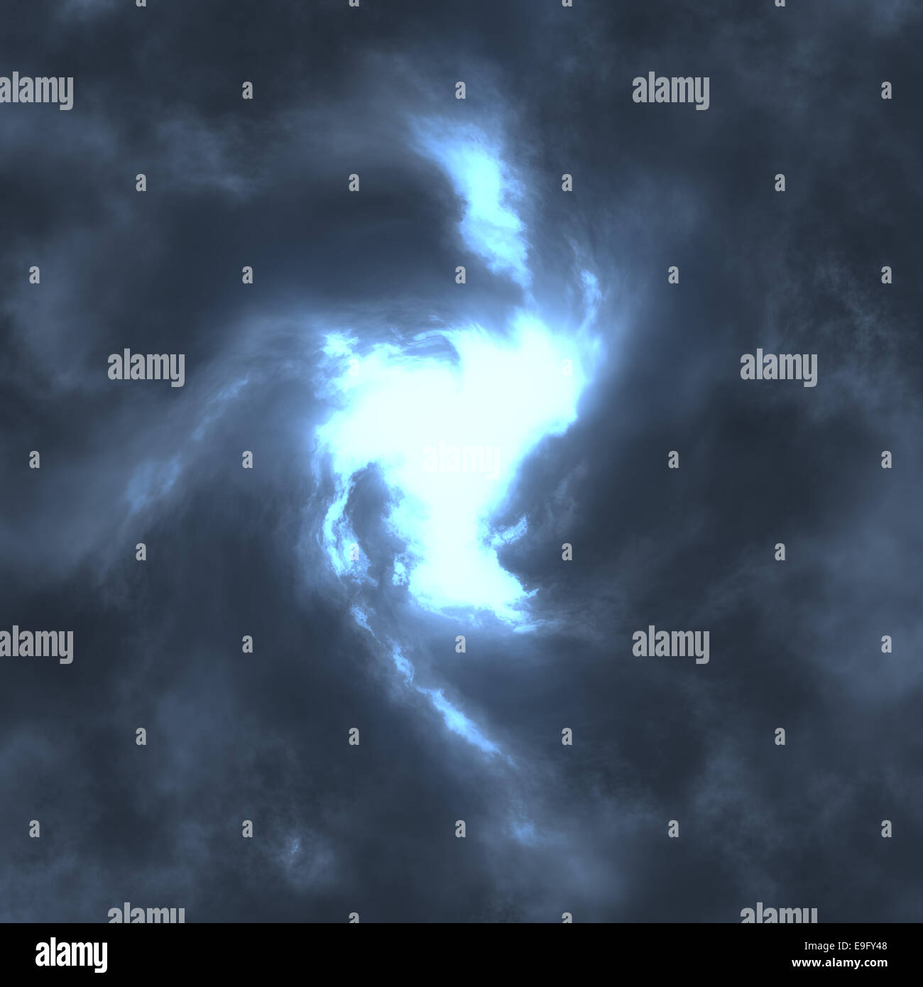 Hurricane eye blue Stock Photo - Alamy