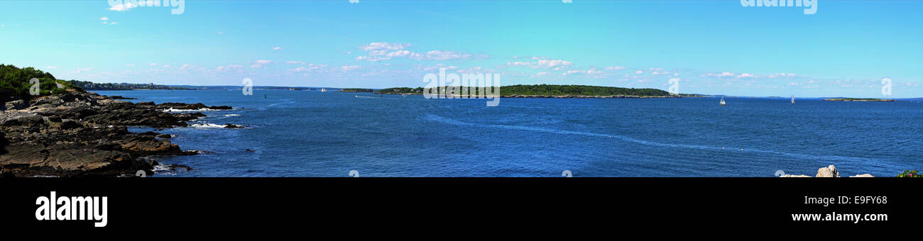 Panorama Port Elizabeth-Portland, Maine Stock Photo - Alamy