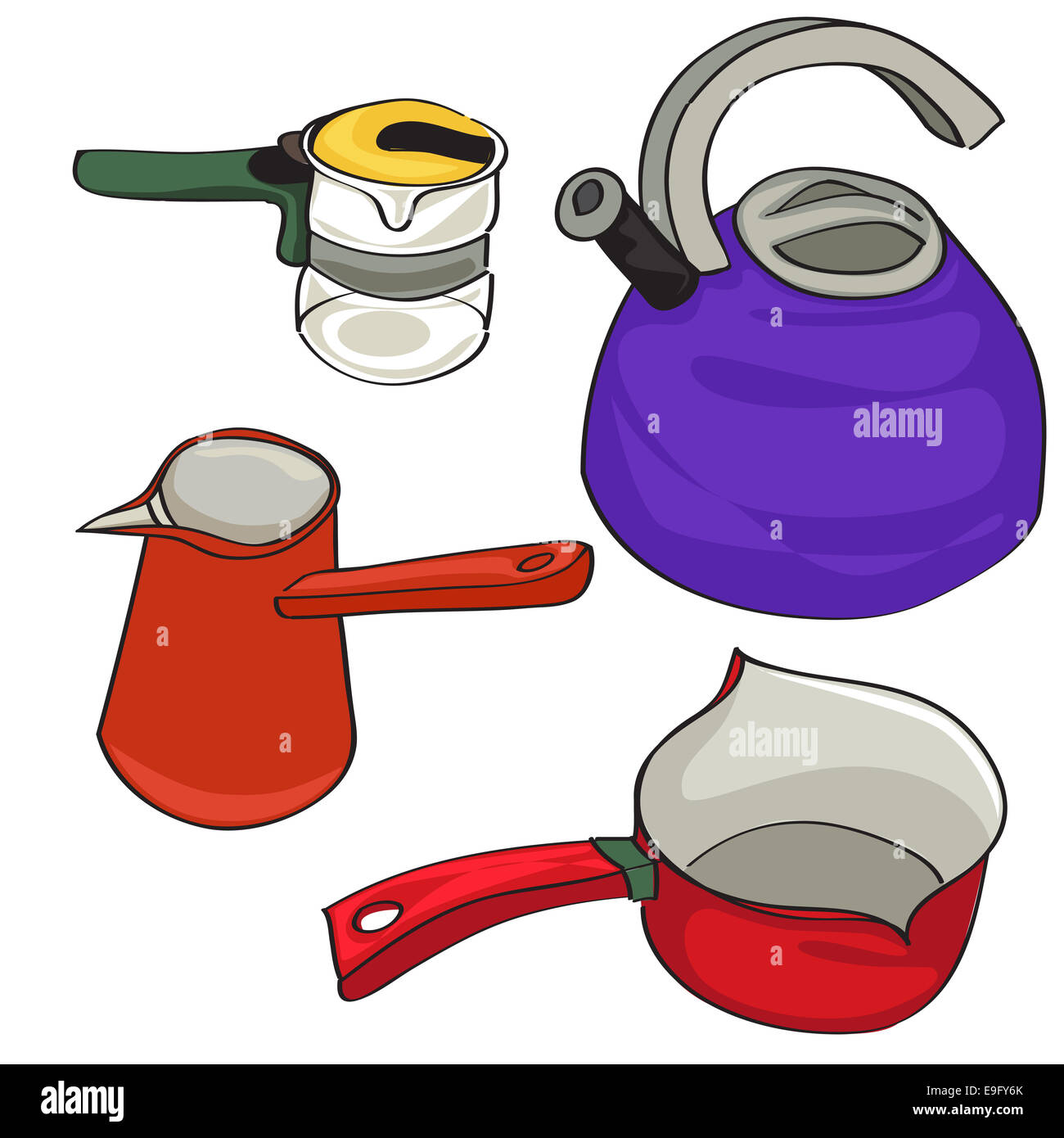 Black kettles hi-res stock photography and images - Alamy