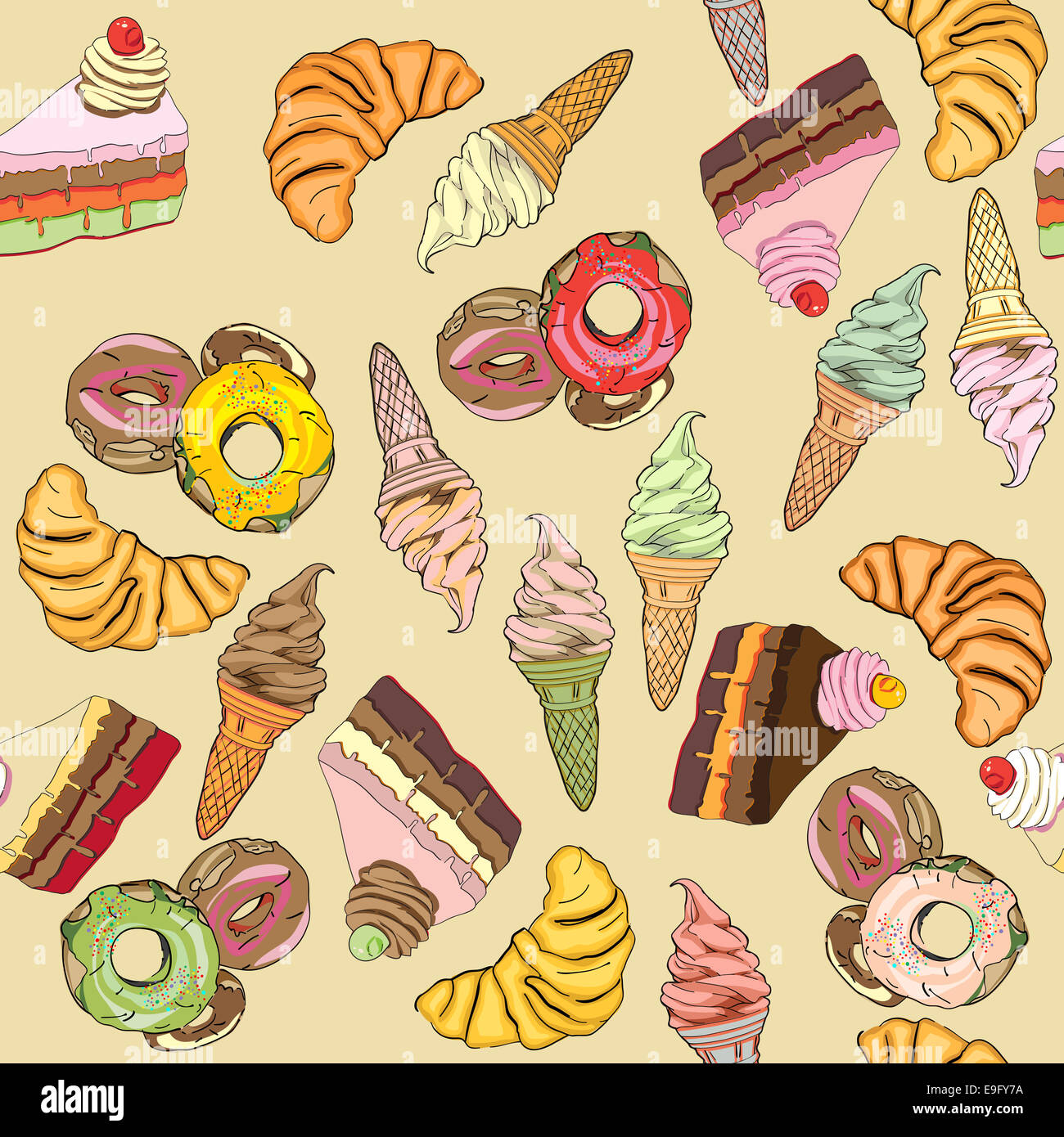 Sweets for drawing hi-res stock photography and images - Alamy