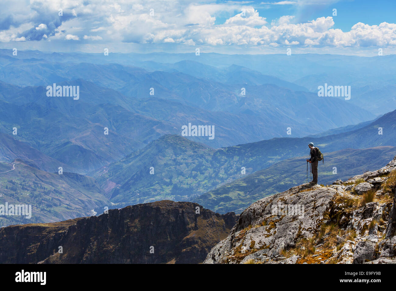 Hike in Bolivia Stock Photo - Alamy