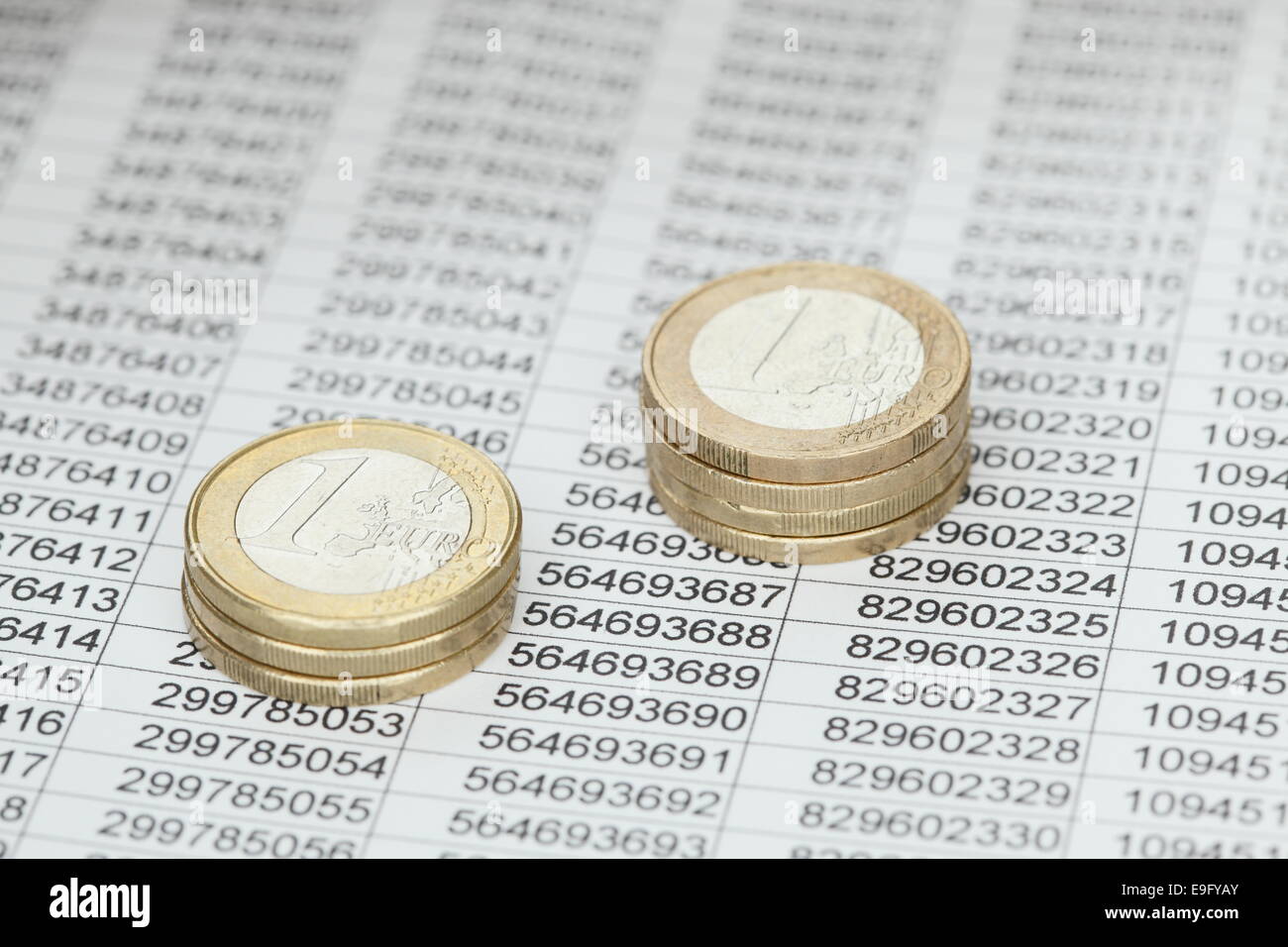 euro and numbers Stock Photo - Alamy