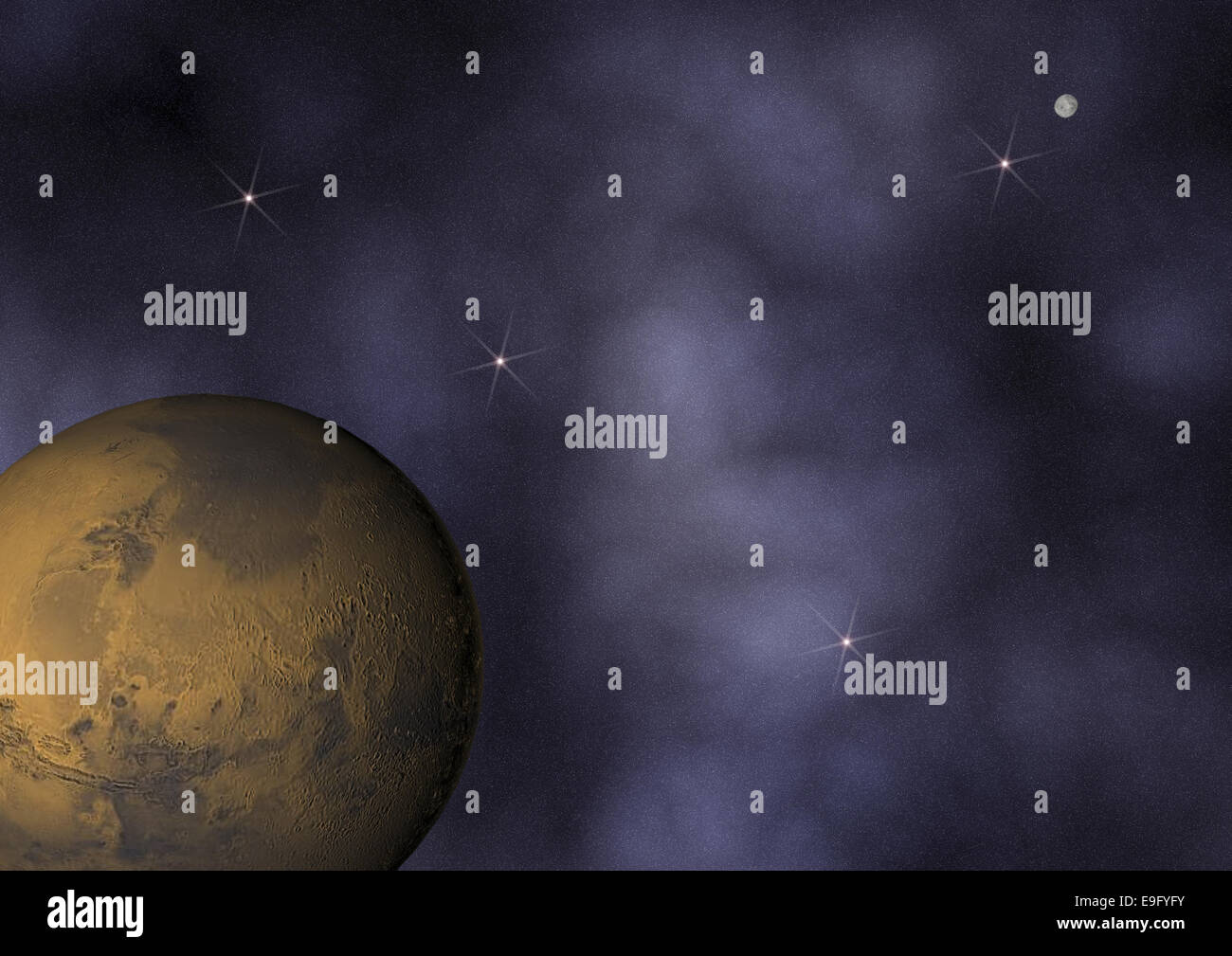 far-out planets in a space Stock Photo - Alamy