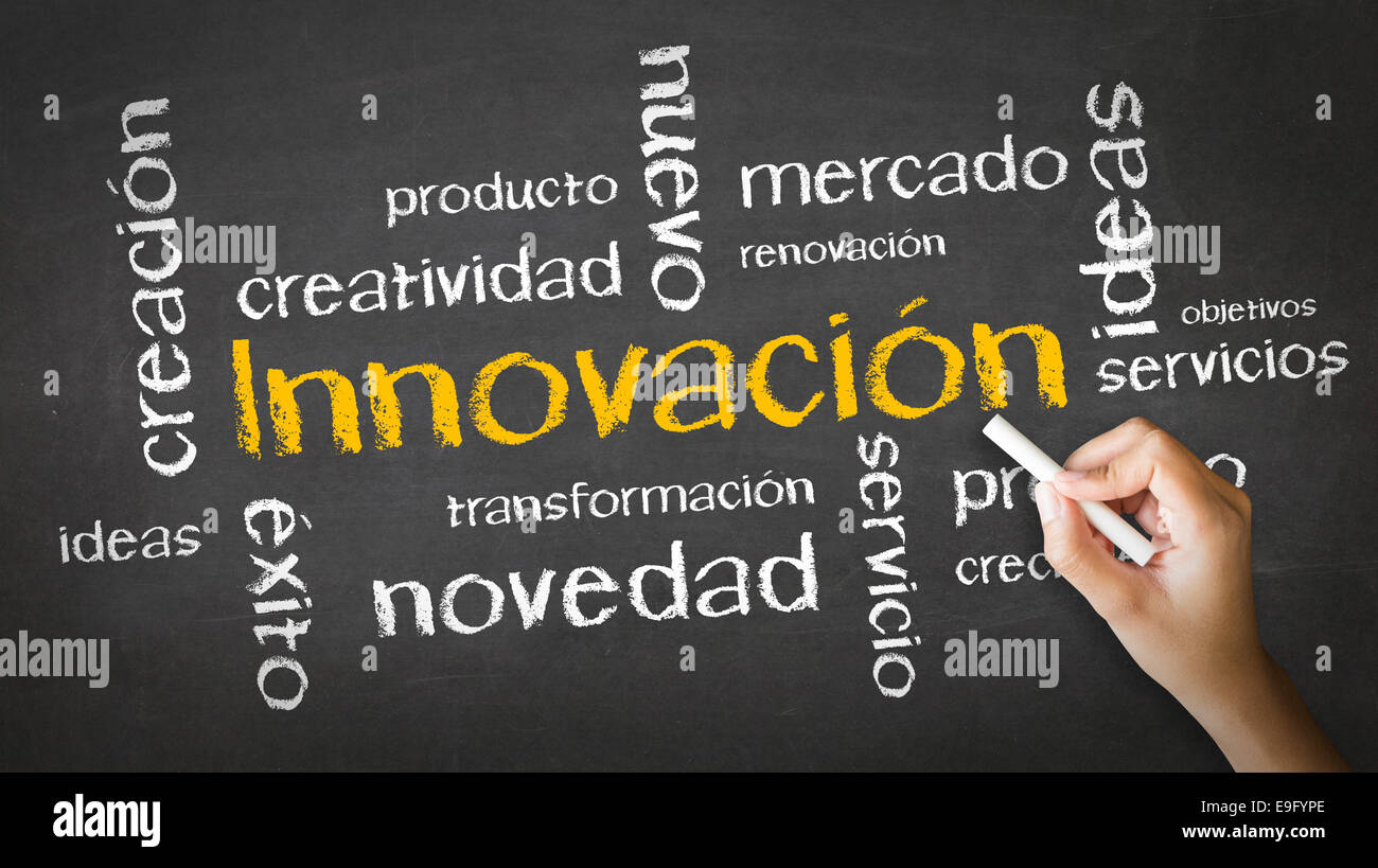 Innovation Chalk Drawing Stock Photo - Alamy