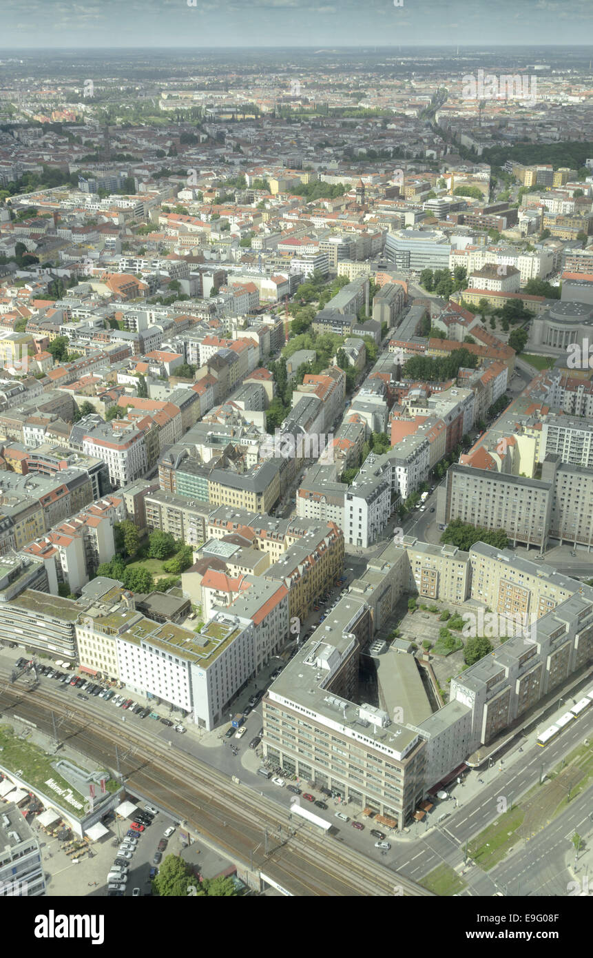 Berlin from above - looking north Stock Photo - Alamy