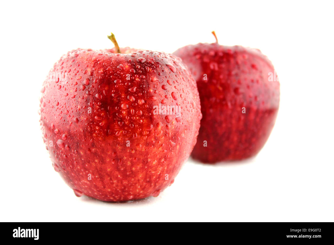 Fresh red apple Stock Photo - Alamy