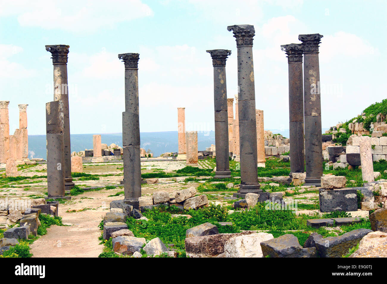 Umm Qais City Stock Photo - Alamy