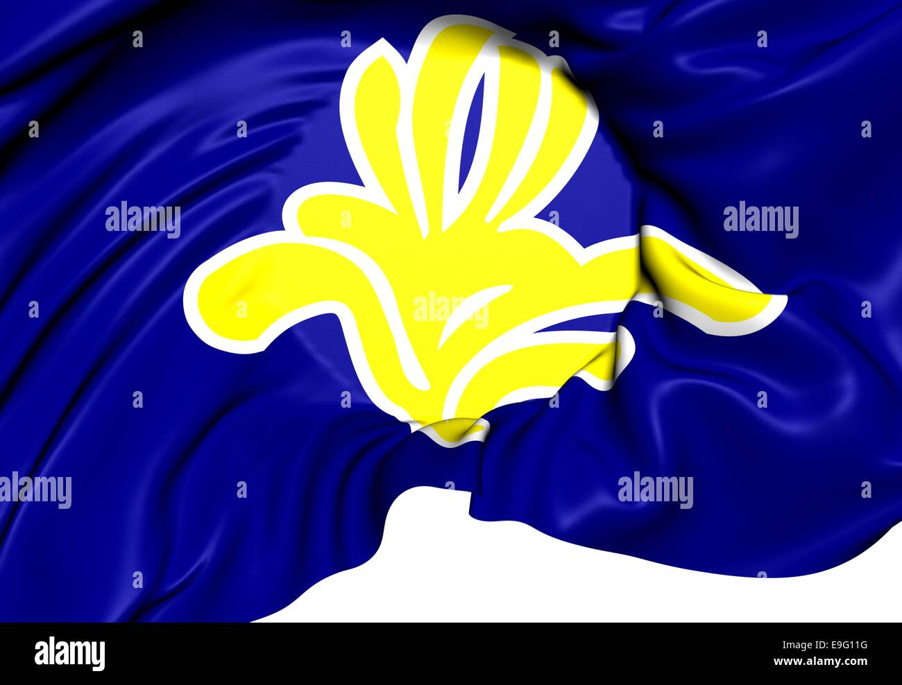 Flag of Brussels Stock Photo - Alamy