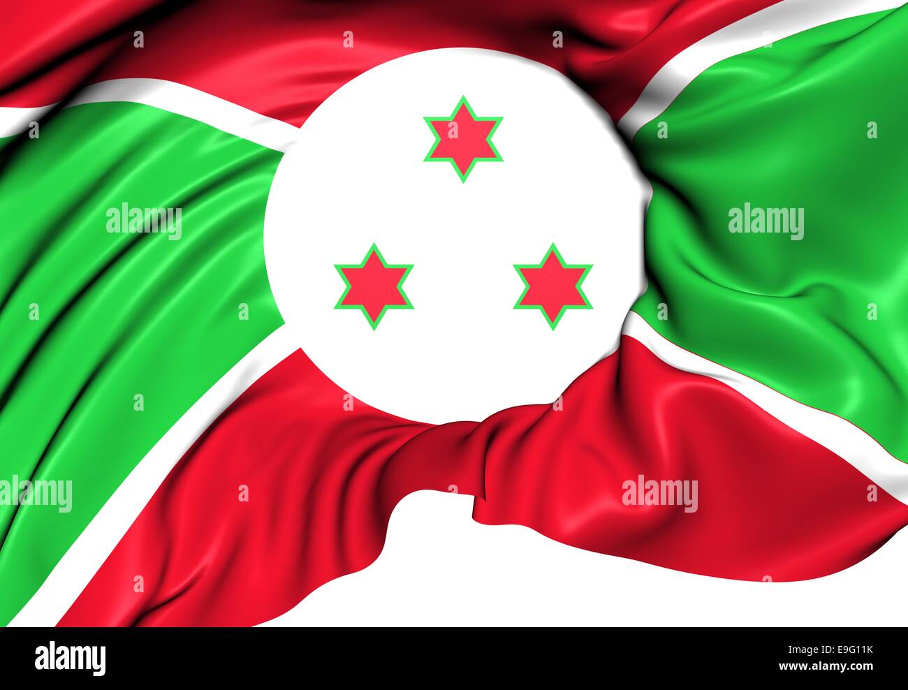 Flag of Burundi Stock Photo - Alamy