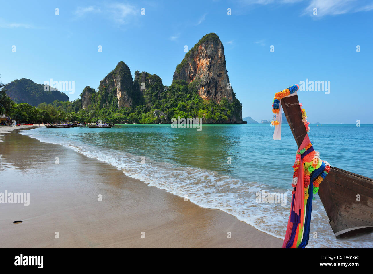 Beach, surf, ocean, sky Stock Photo - Alamy