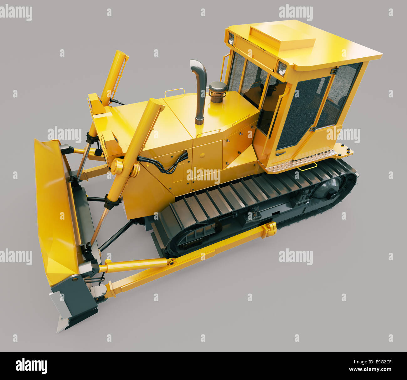 Heavy crawler bulldozer Stock Photo - Alamy