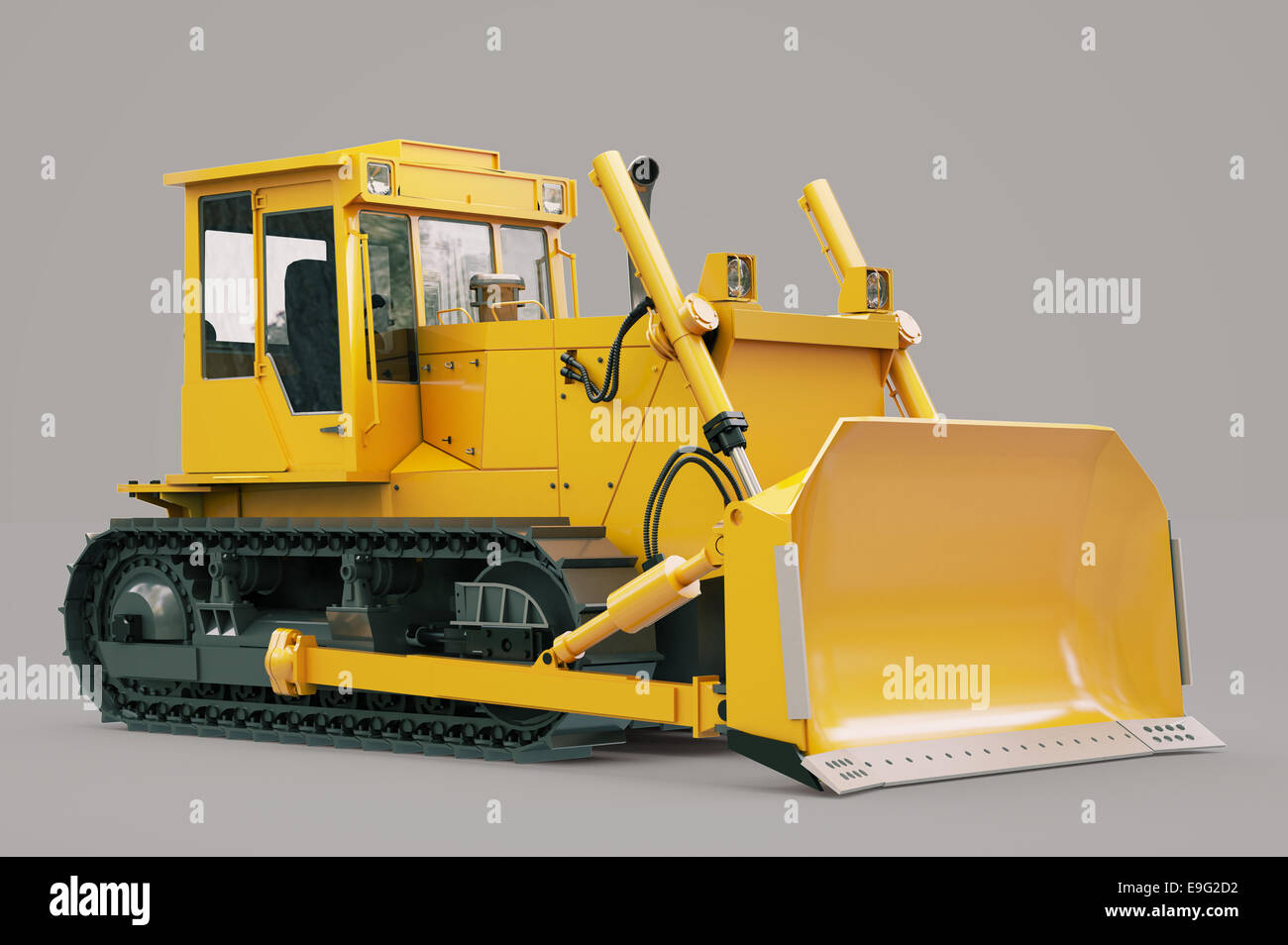 Heavy crawler bulldozer Stock Photo - Alamy