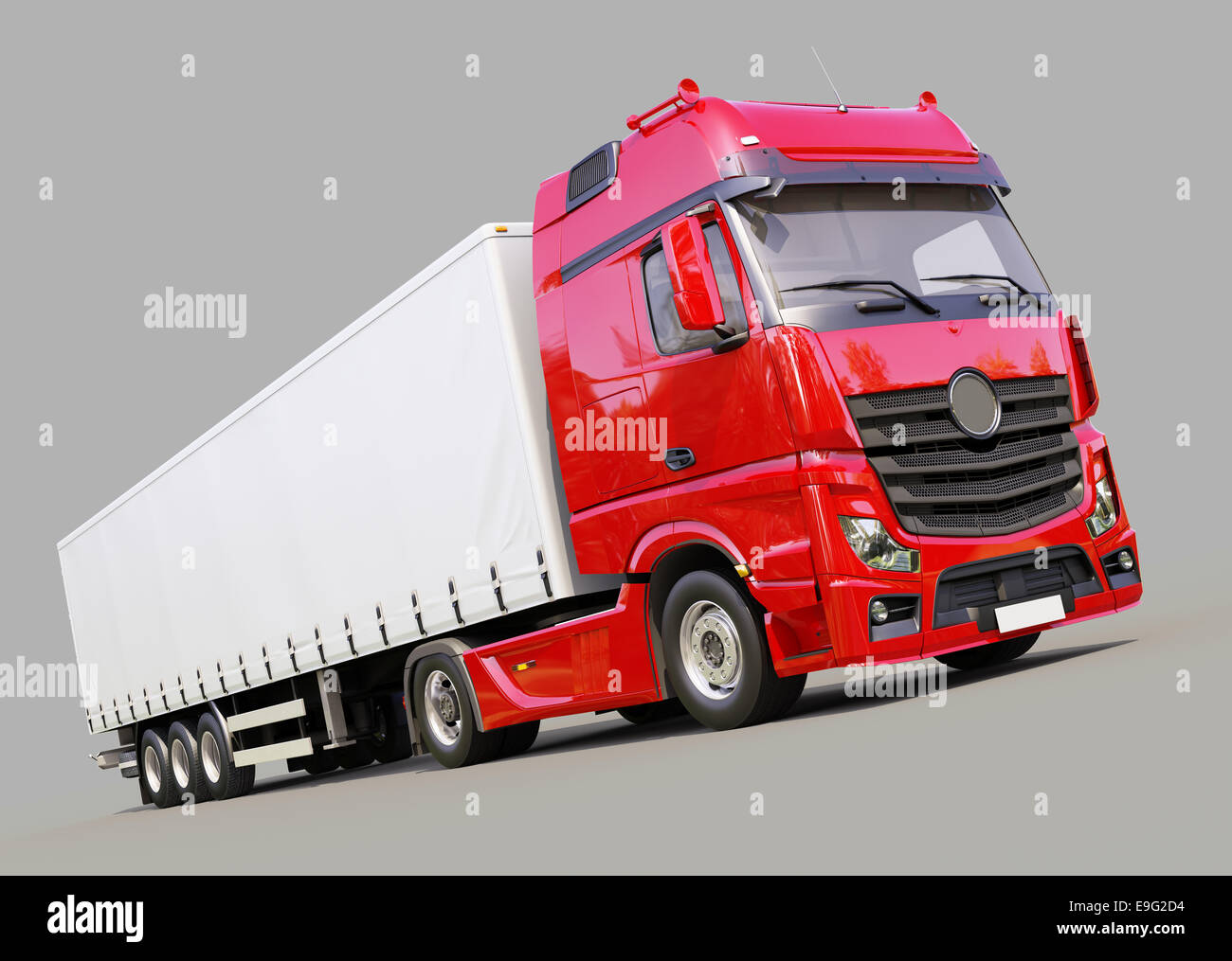Red kenworth truck hi-res stock photography and images - Alamy