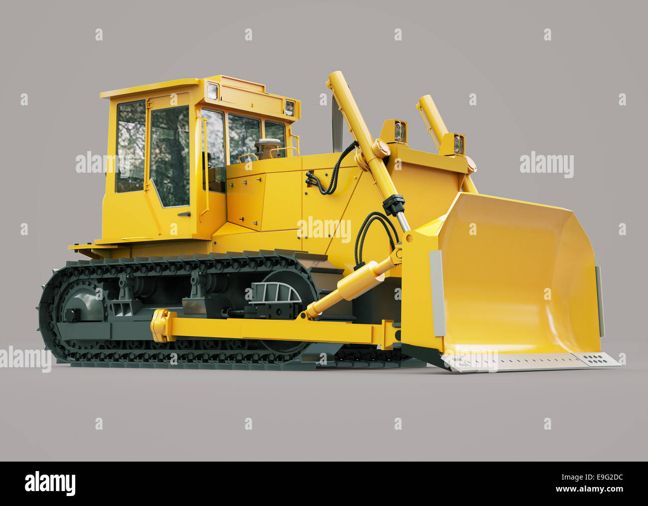Heavy crawler bulldozer Stock Photo - Alamy