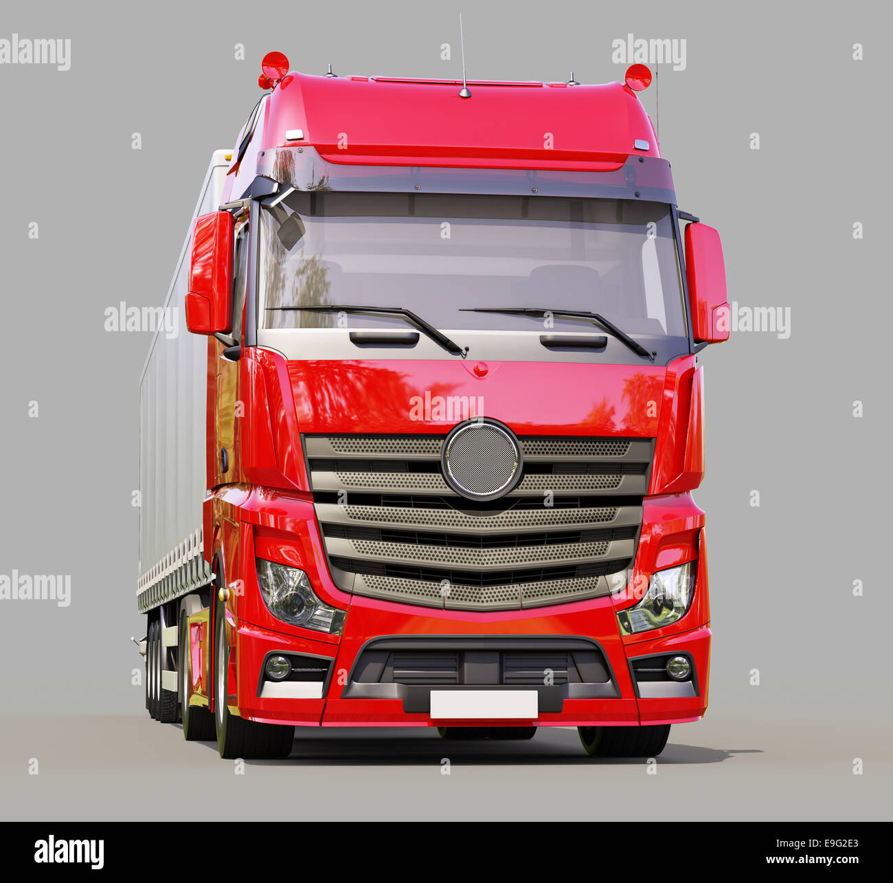 Semi trailer semi trailer hi-res stock photography and images - Alamy