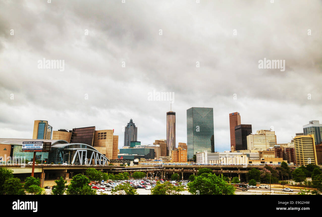 Philips Arena and CNN Center in Atlanta Stock Photo - Alamy