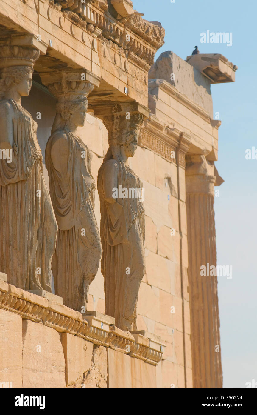 caryatids, acropolis, athens Stock Photo - Alamy