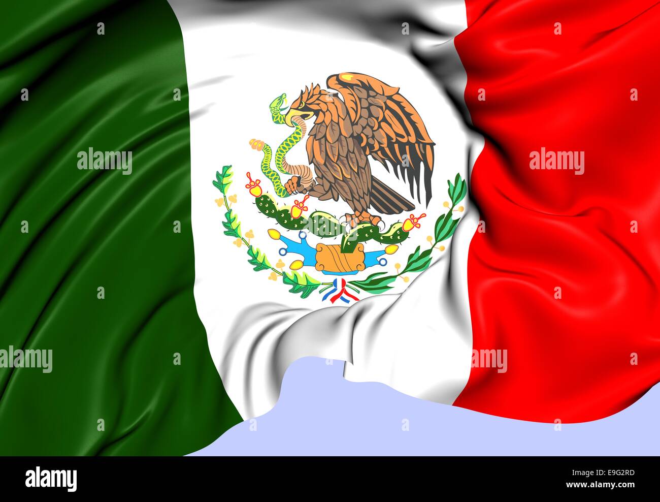 Mexico flag cartoon hi-res stock photography and images - Alamy