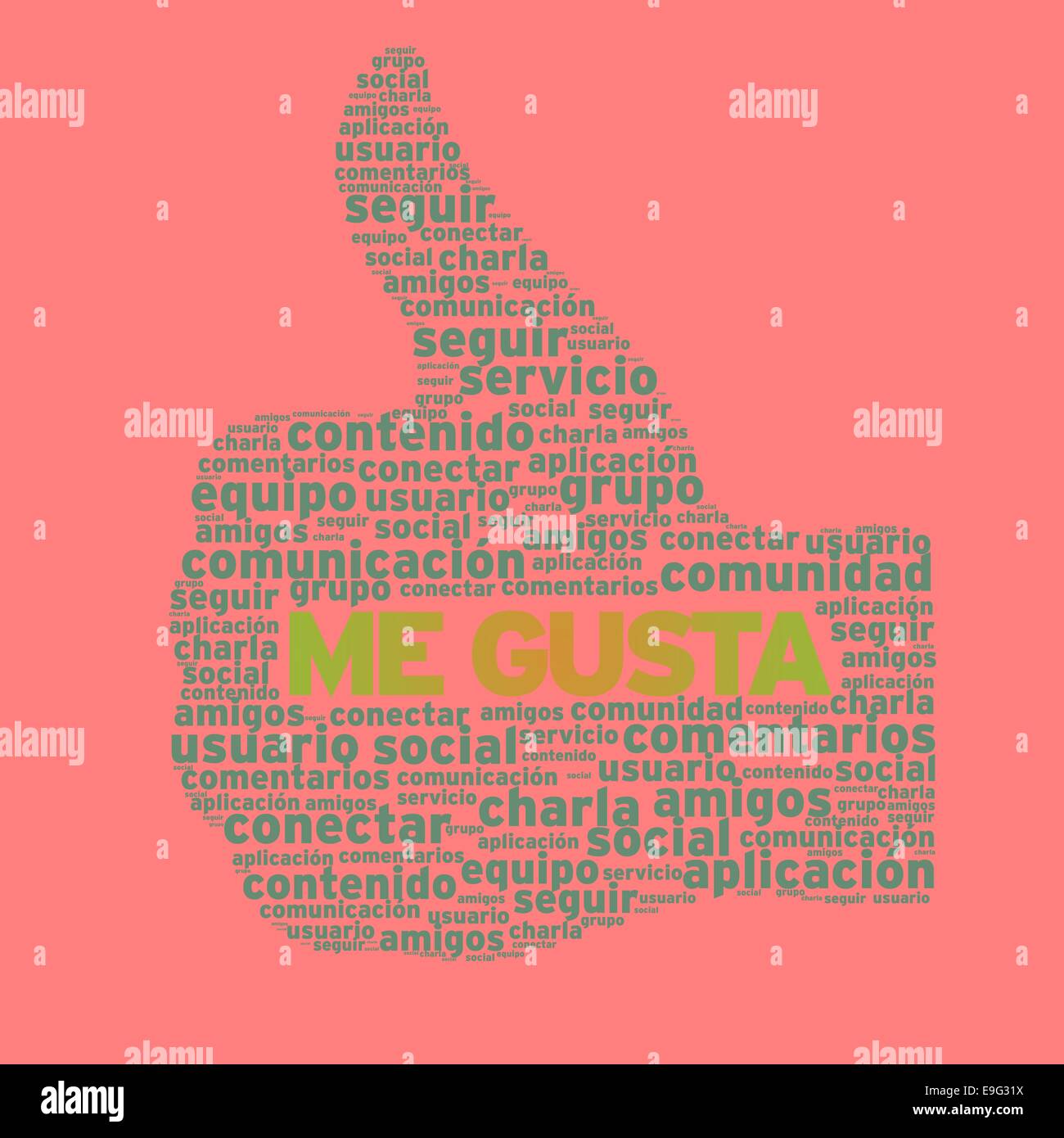 I Like Thumb (In Spanish Stock Photo - Alamy