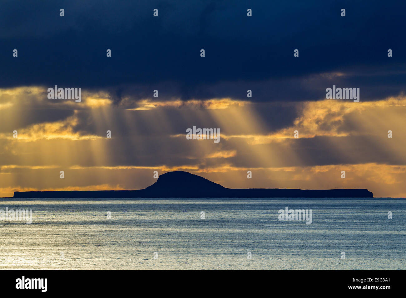 An Inner Hebrides island from the Isle of Mull, the west coast of ...