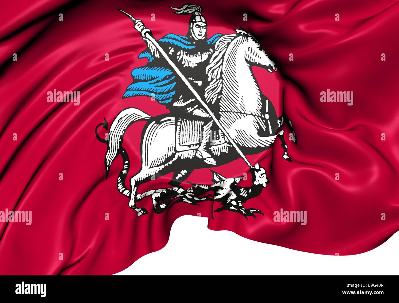Flag of Moscow Stock Photo - Alamy