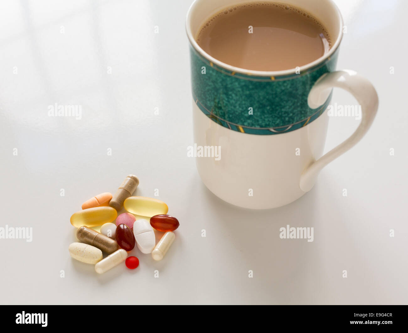 Collection of vitamins and supplements Stock Photo - Alamy