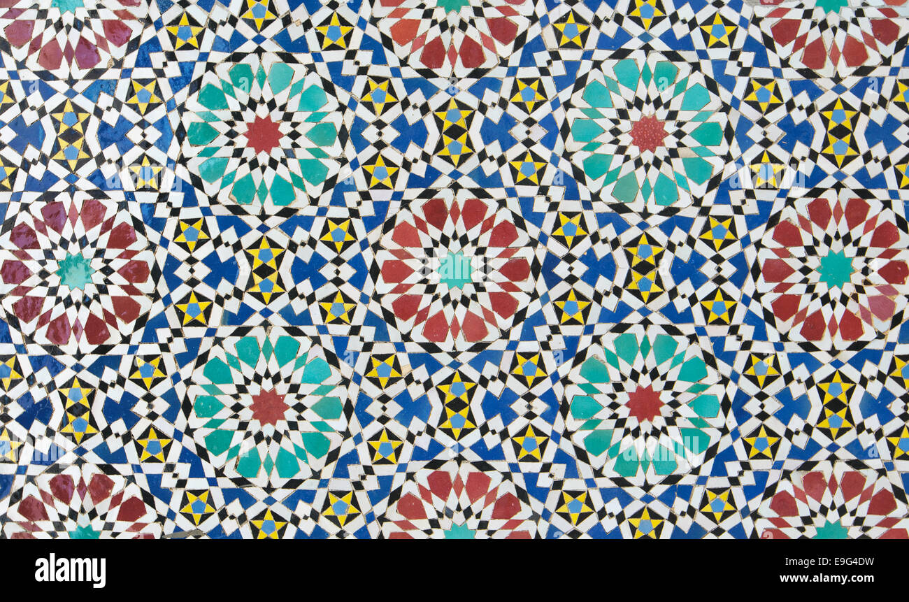 moroccan vintage tile background Stock Photo - Alamy